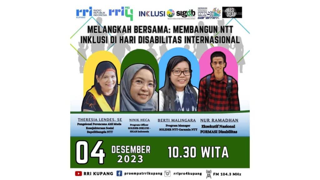 #IDPD: Radio Talkshow: Melangkah Bersama "Membangun NTT Inklusi Di Hari ...