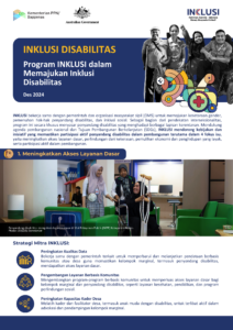 INKLUSI DISABILITAS - Program INKLUSI Dalam Memajukan Inklusi Disabilitas - INKLUSI